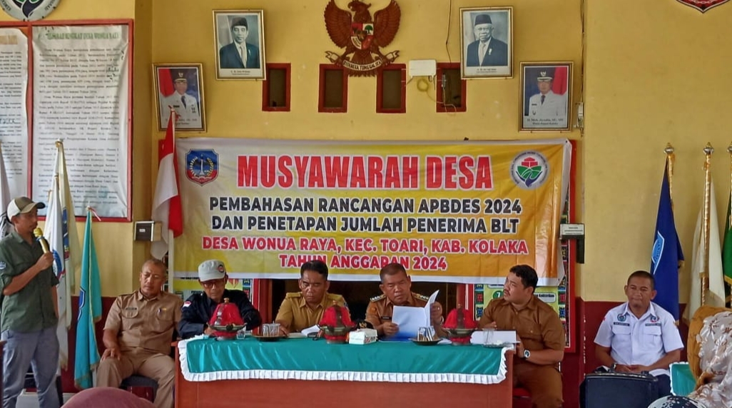 Rapat Musdes di Desa Wonuaraya Pembahasan Rancangan APBDes 2024, di ...